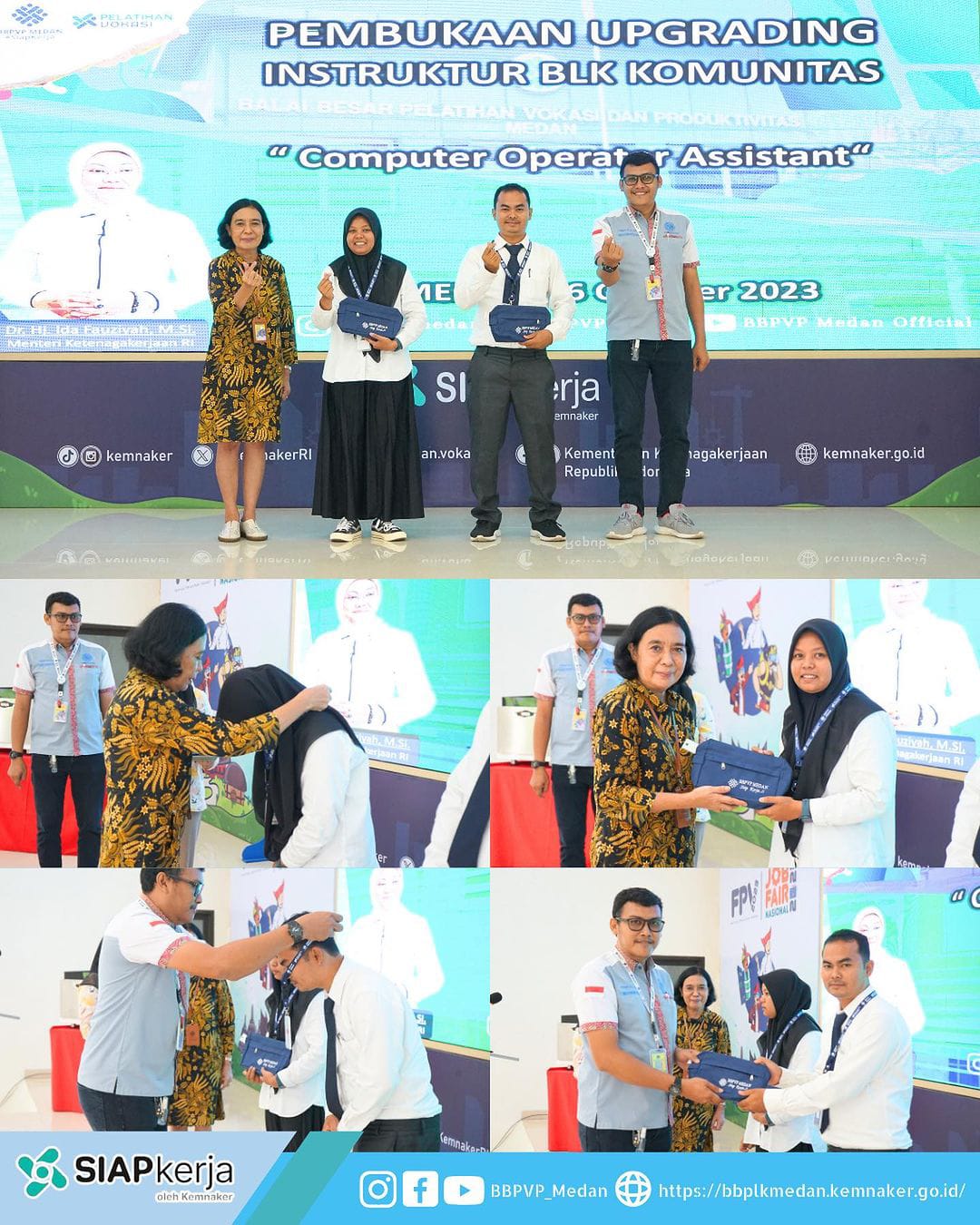 Pembukaan Upgrading Instruktur BLK Komunitas Computer Operator Assistant – BBPVP MEDAN