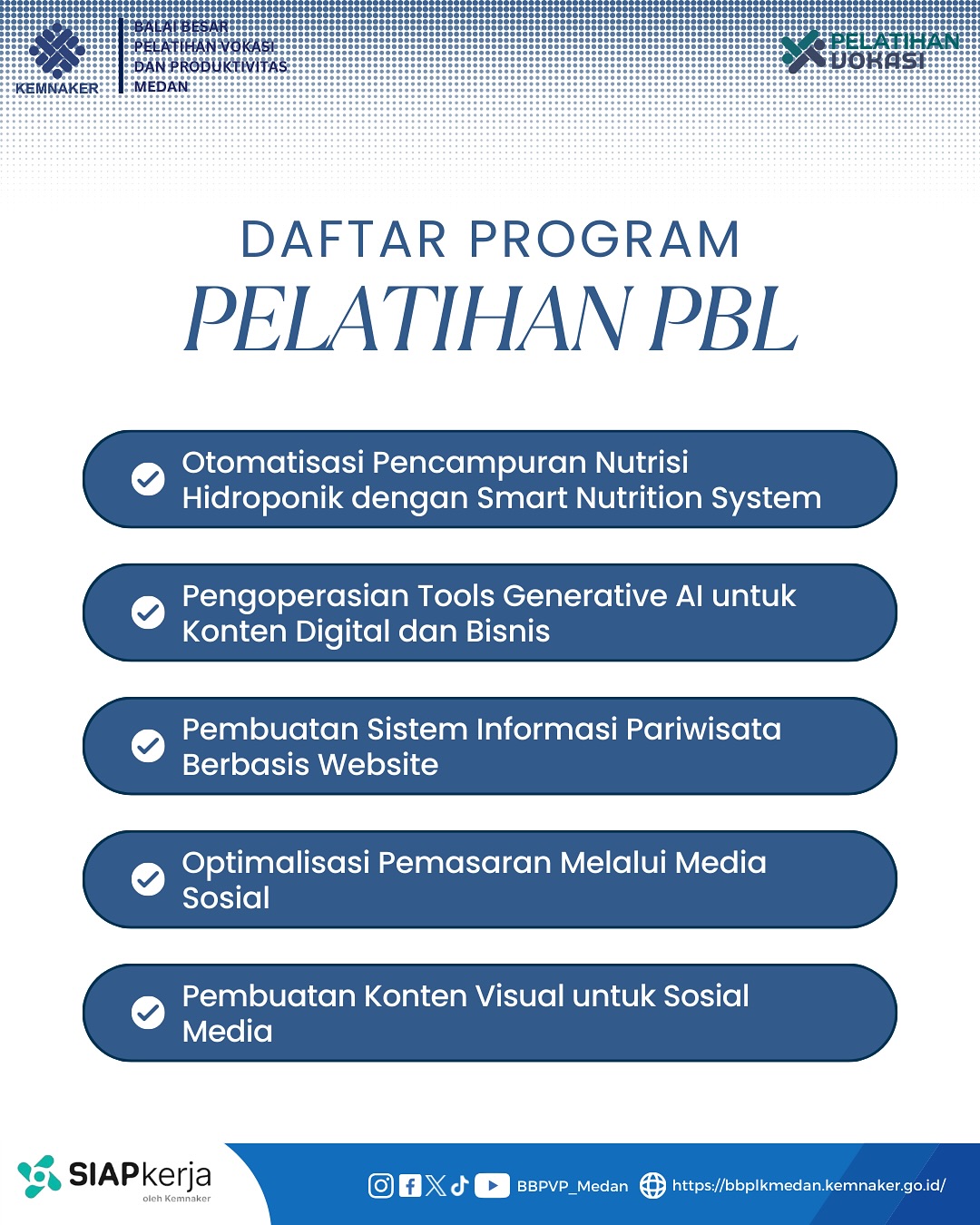 PENDAFTARAN PROJECT BASED LEARNING (PBL) GEL. II BPVP PEKANBARU – BBPVP ...