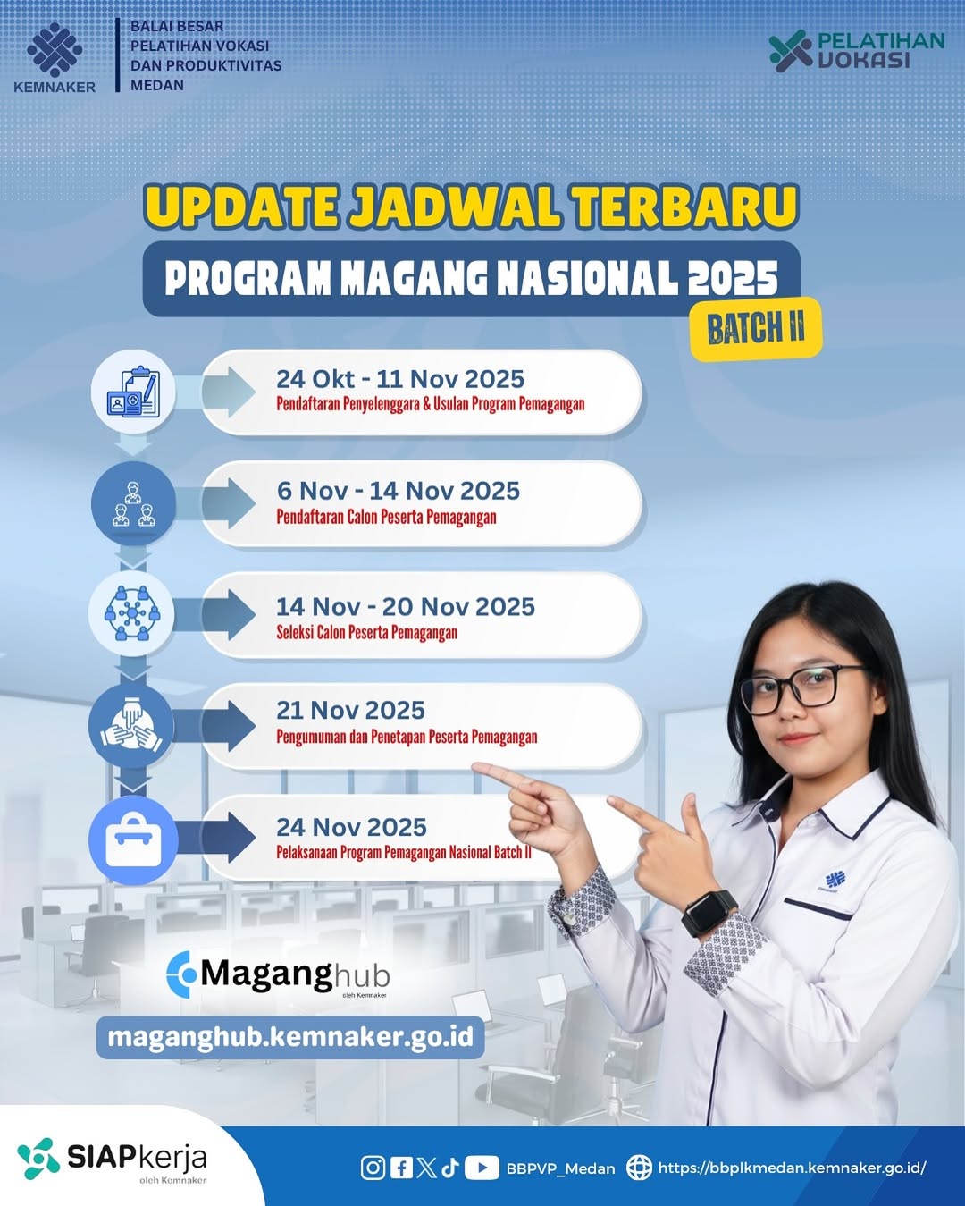 UPDATE JADWAL PEMAGANGAN NASIONAL BATCH 2! – BBPVP MEDAN